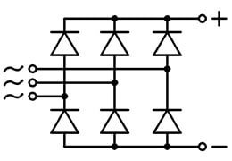 SKD 62/18 - Three Phase Diode Bridge 60A 1800V Semikron Replacement ...